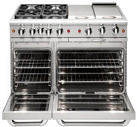 Capital Cooking 48" All Gas Range With Natural Gas Double Ovens
