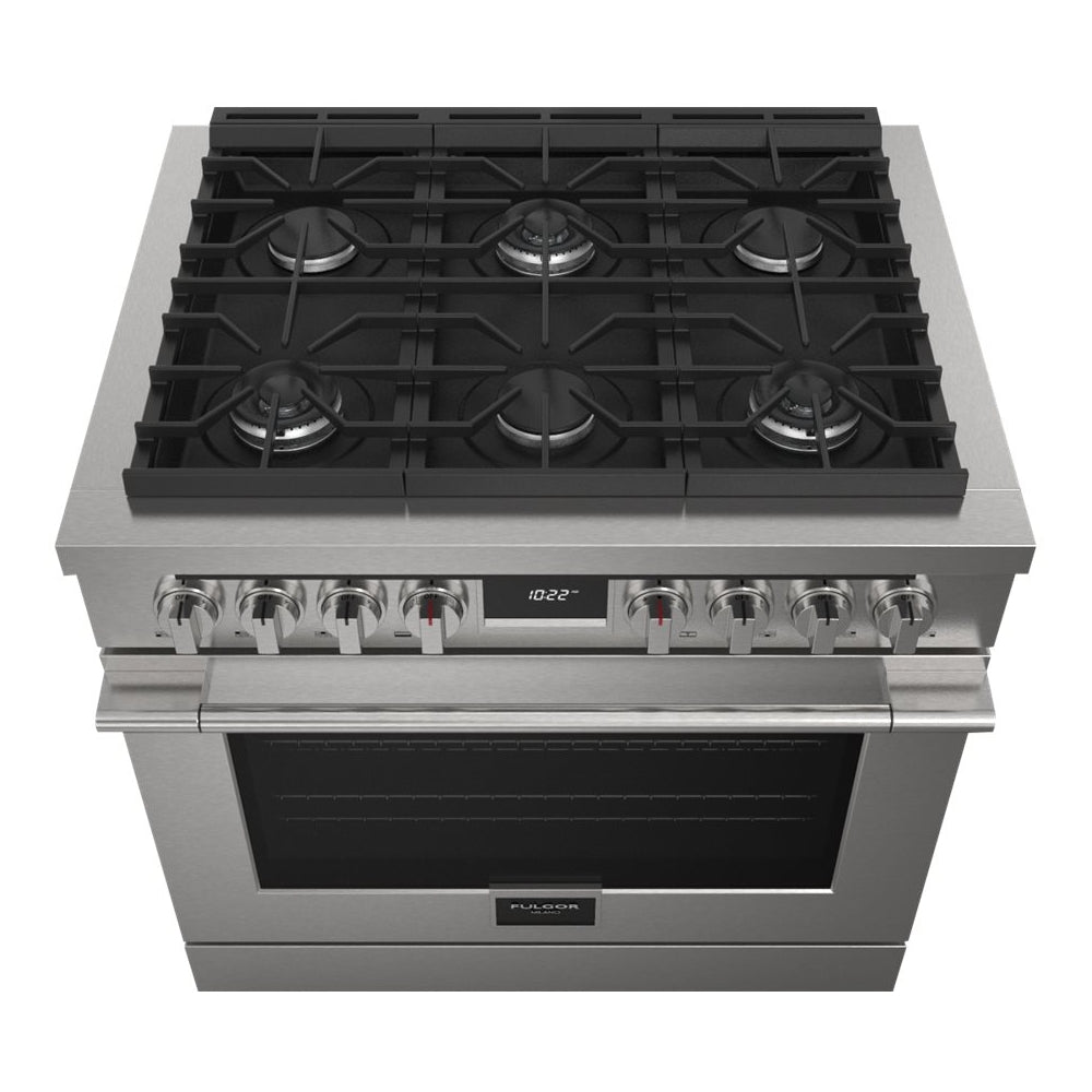 Fulgor 36" Dual Fuel Range With 6 Sealed Burners 5.7 cu. ft.
