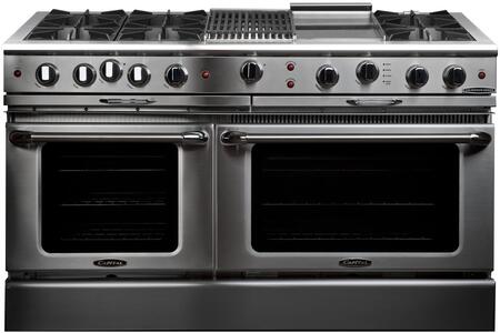 Capital Cooking 60" Freestanding All Gas Range With Liquid Propane Gas