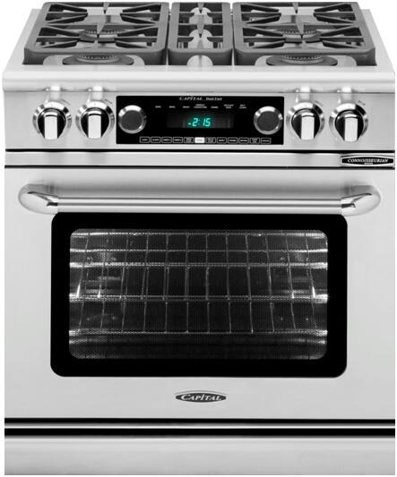 Capital Cooking 30'' Dual Fuel Range 4 Sealed Burners 5 cu. ft.