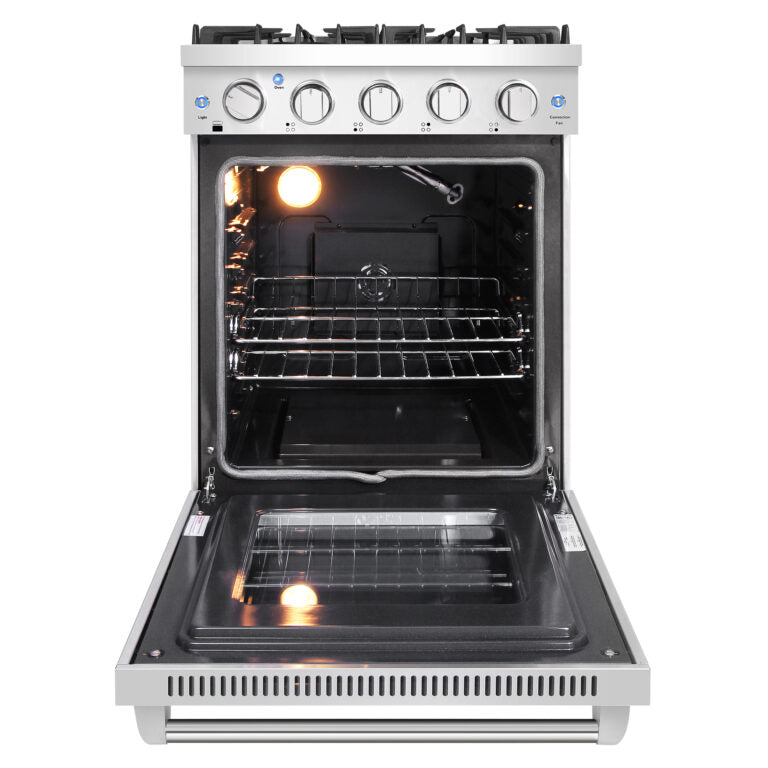 Cosmo 24" Professional Style Gas Range 3.7 cu. ft. Oven Capacity