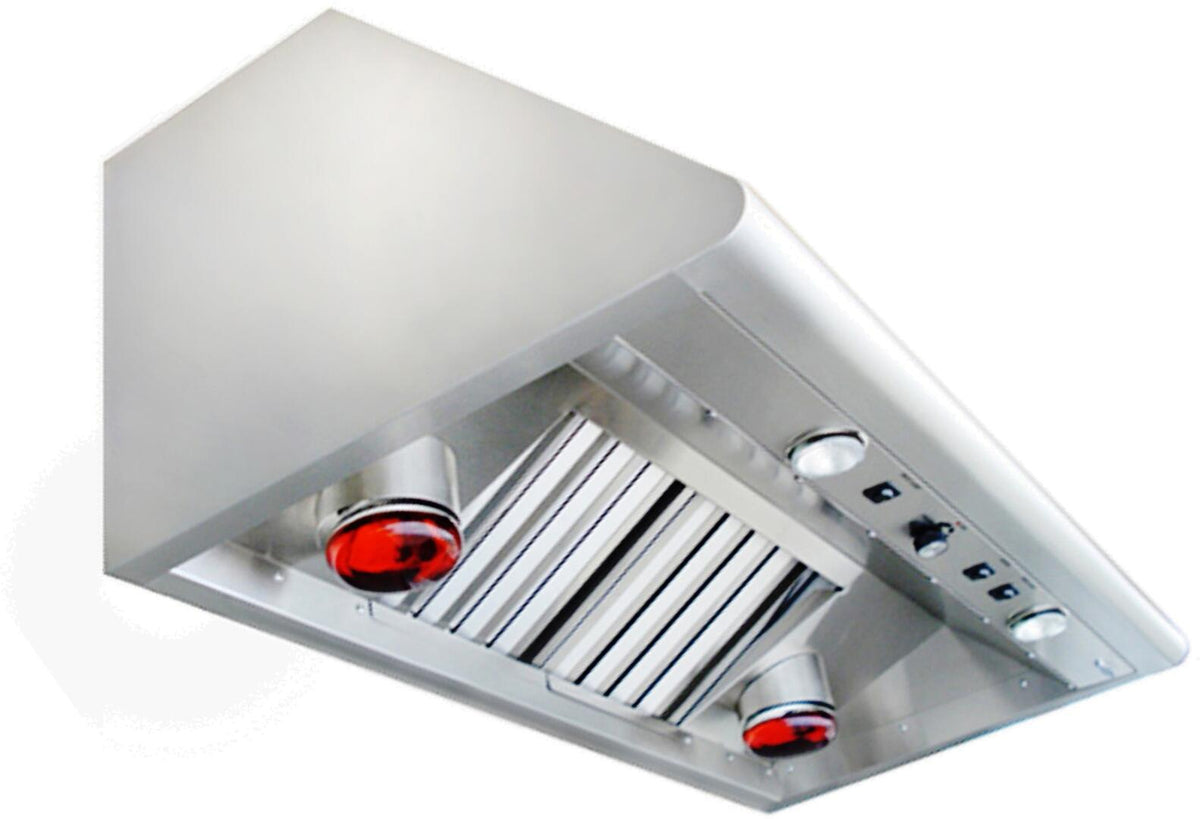 Capital Cooking 48'' Wall Mount Ducted Hood 1200 CFM Halogen Lights