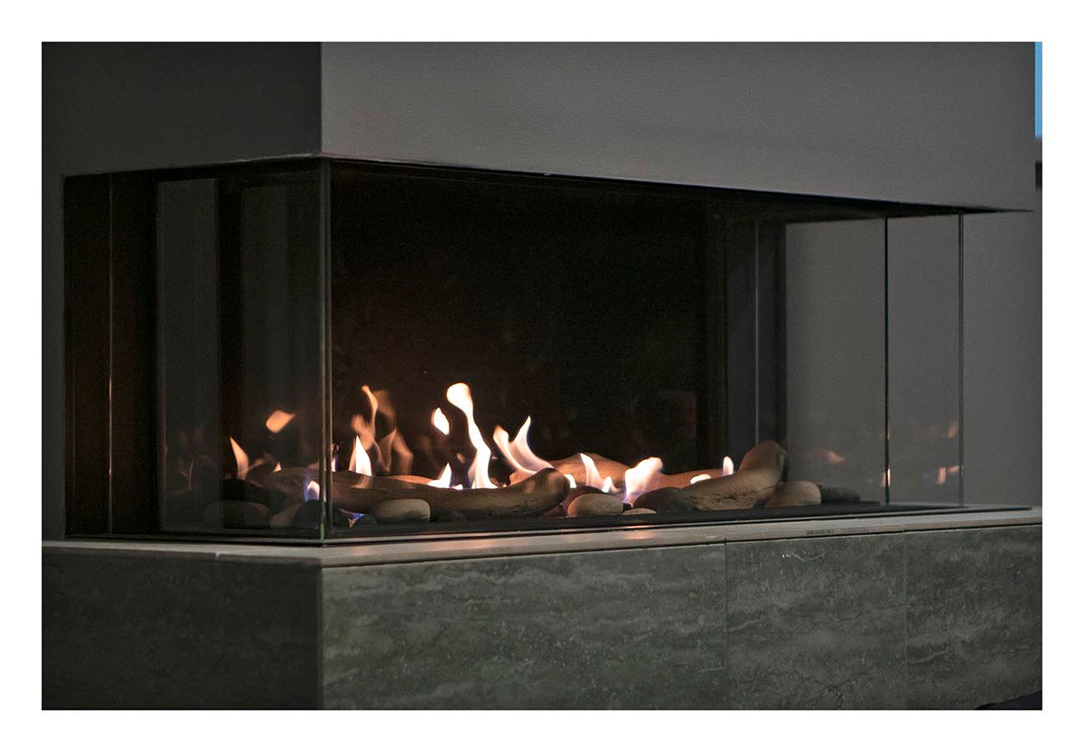 Sierra Flame 38” Toscana Series Liquid Propane 3 Sided Gas Fireplace