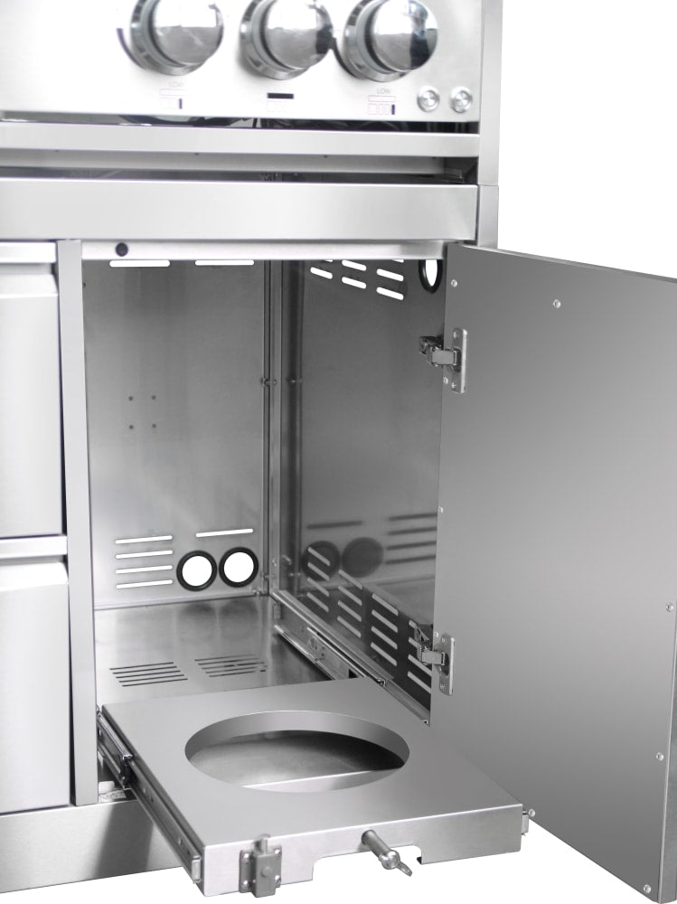 Thor 30-Inch Outdoor Grill. Includes 2 storage drawers and bottom stor